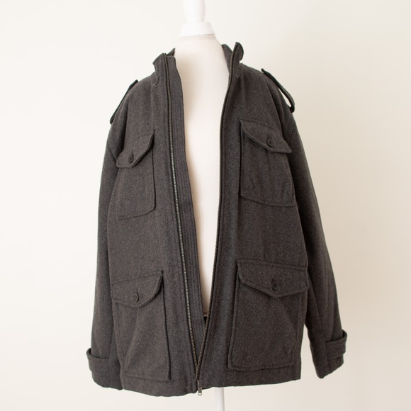 GAP | Jackets & Coats | Nwt Mens Gap Gray Pea Coat | Poshmark